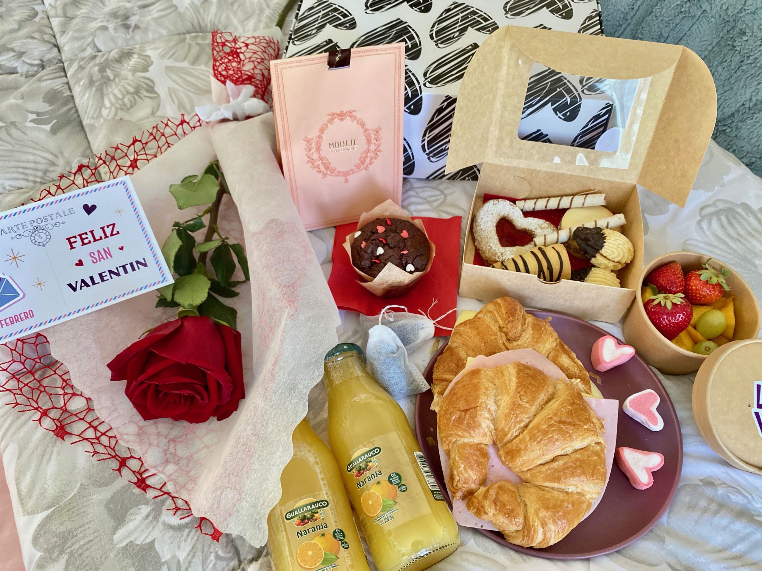 DESAYUNO SAN VALENTIN PARA DOS - Desayunos a domicilio maipu